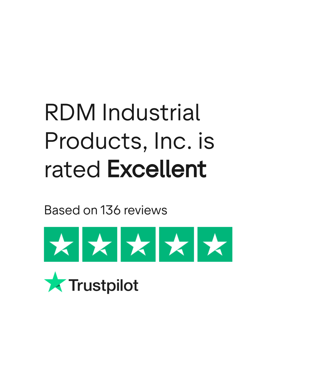 RDM Industrial Products, Inc. Reviews | Read Customer Service Reviews ...