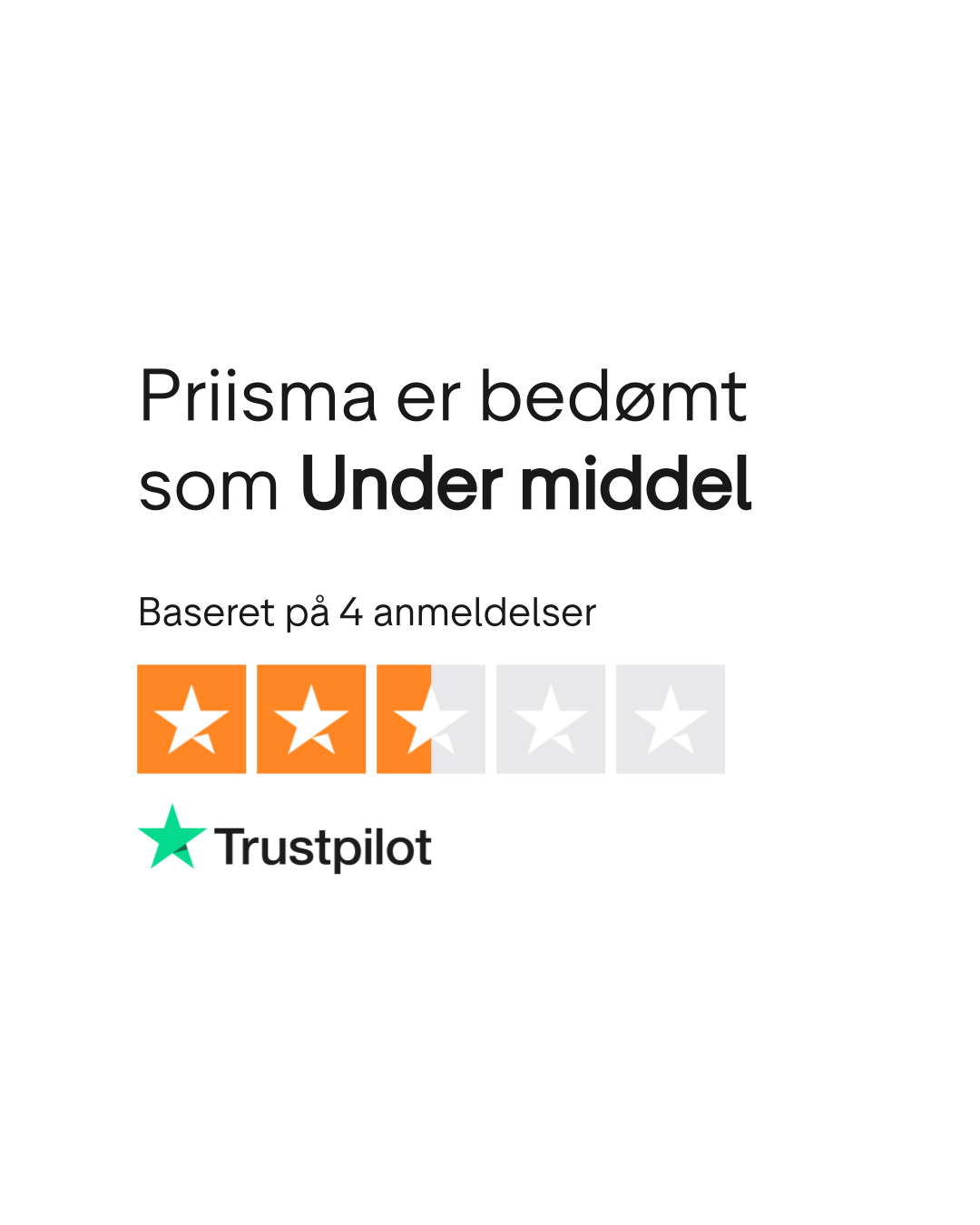 Anmeldelser af Priisma | Læs kundernes anmeldelser af priisma.se