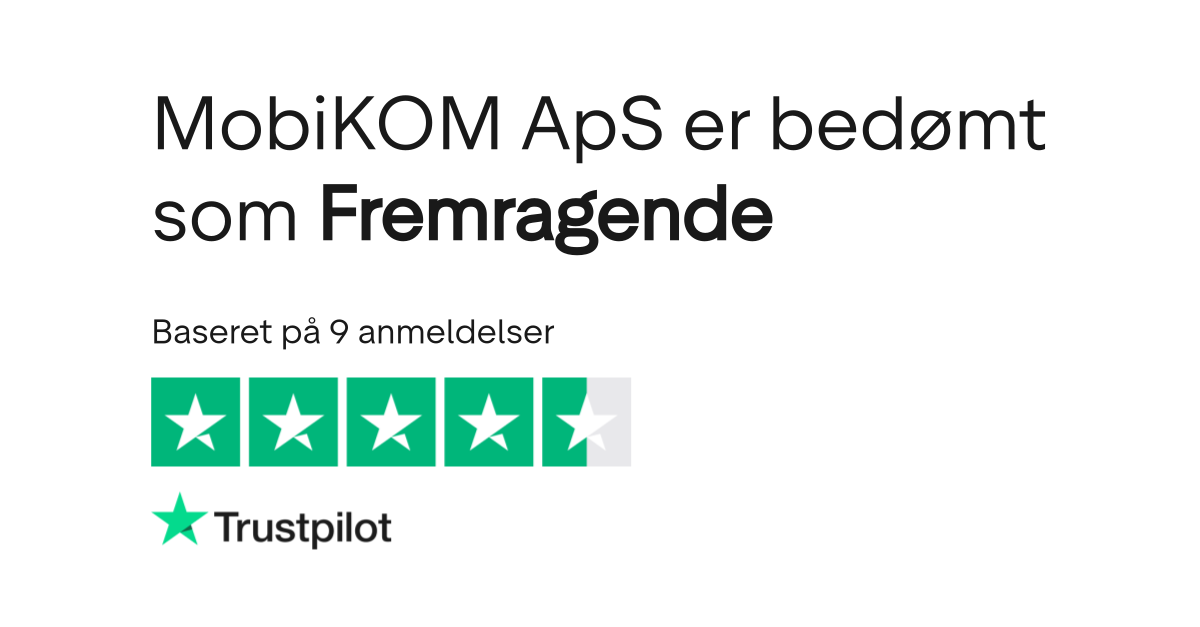 Anmeldelser af MobiKOM ApS | Læs kundernes anmeldelser af mobikom.dk