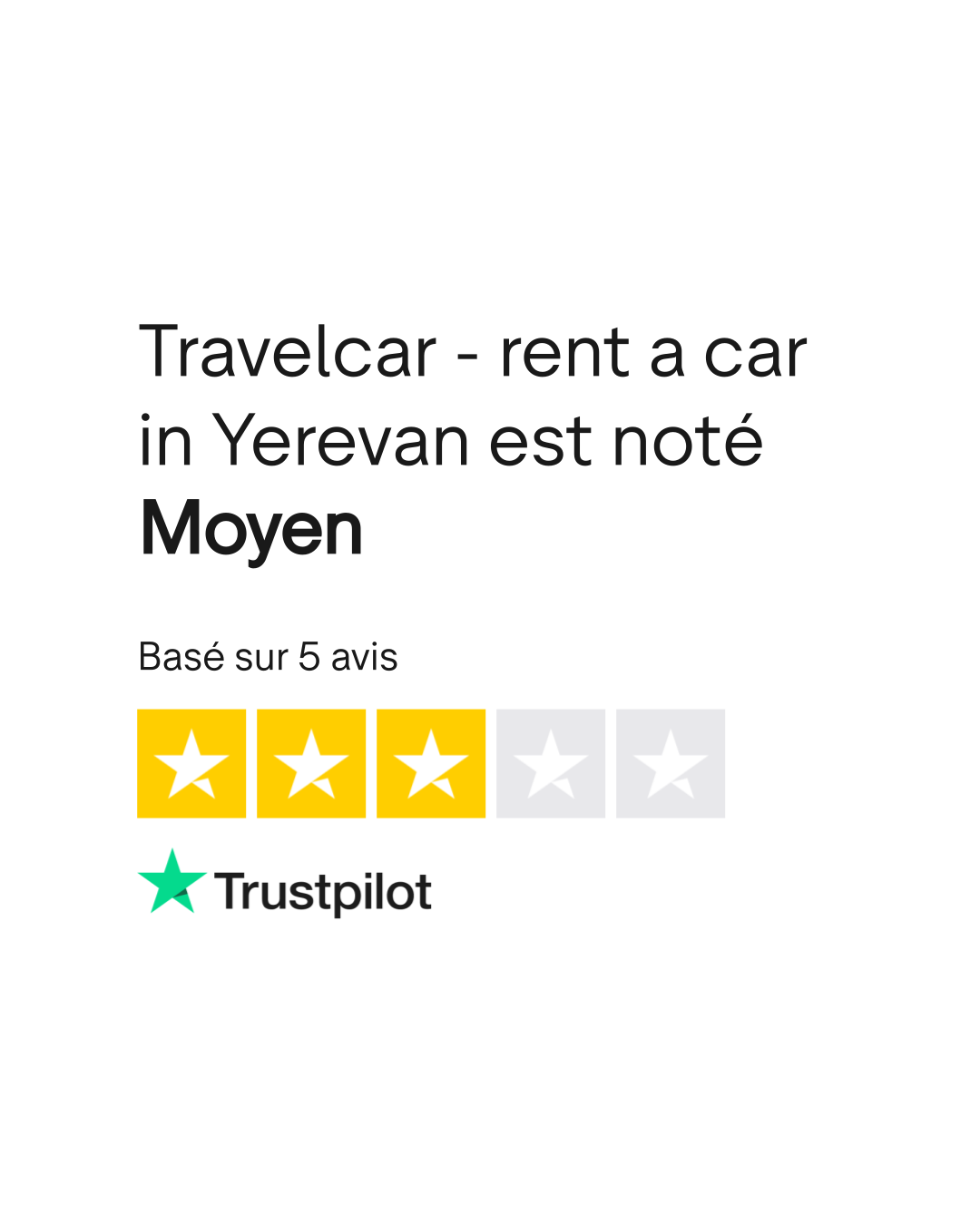 Avis de Travelcar - rent a car in Yerevan | Lisez les avis marchands de ...