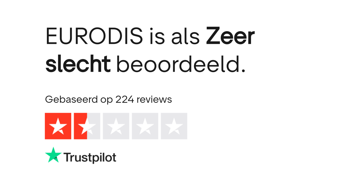 EURODIS reviews | Bekijk consumentenreviews over eurodis.com