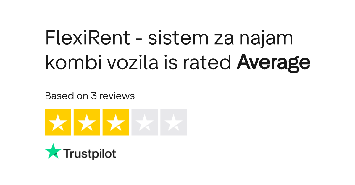 FlexiRent - sistem za najam kombi vozila Reviews | Read Customer Service Reviews of flexirent.hr