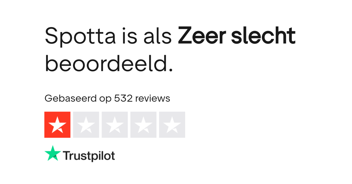 Spotta reviews | Bekijk consumentenreviews over www.spotta.nl