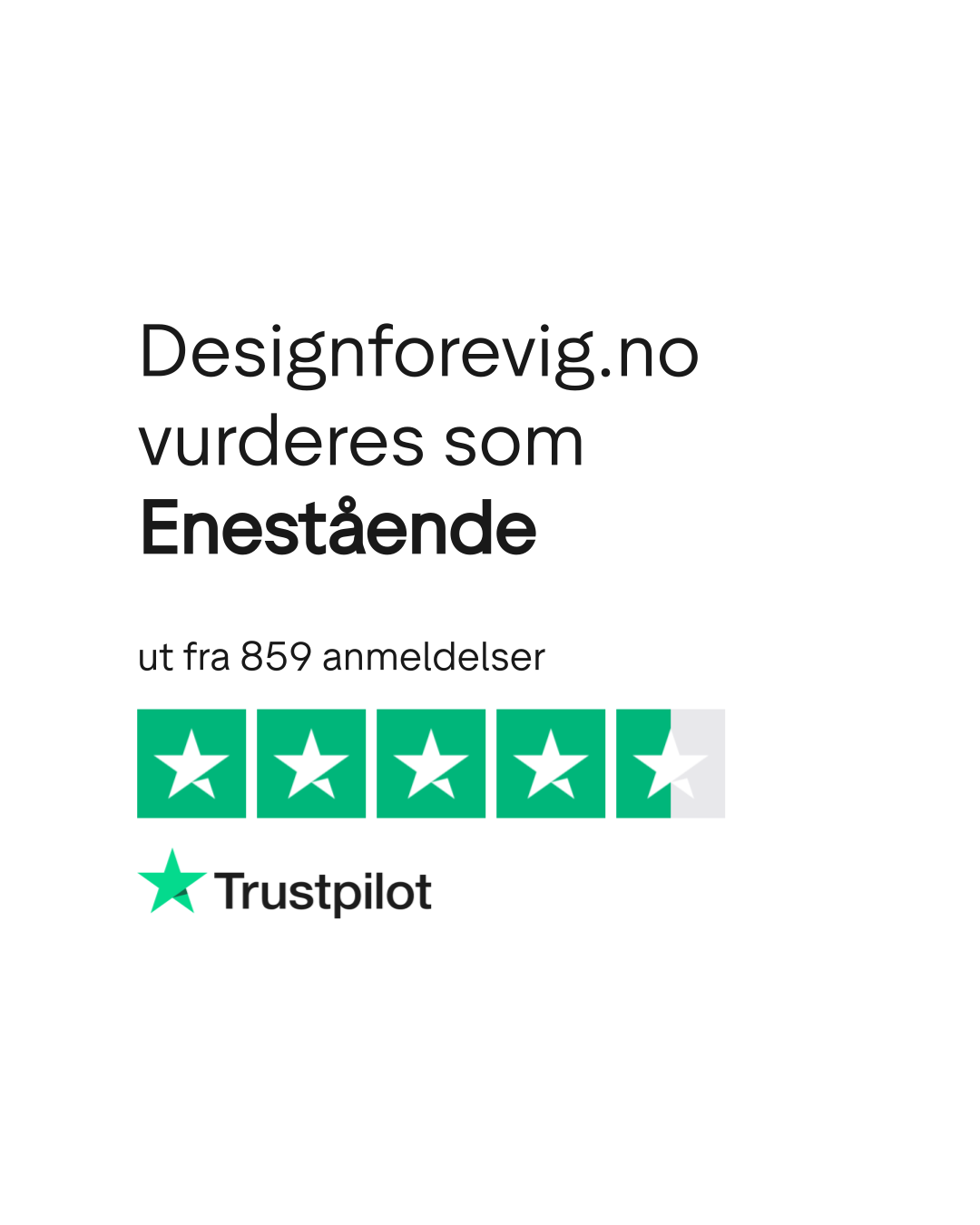 Anmeldelser av Designforevig.no | Les kundenes anmeldelser av ...