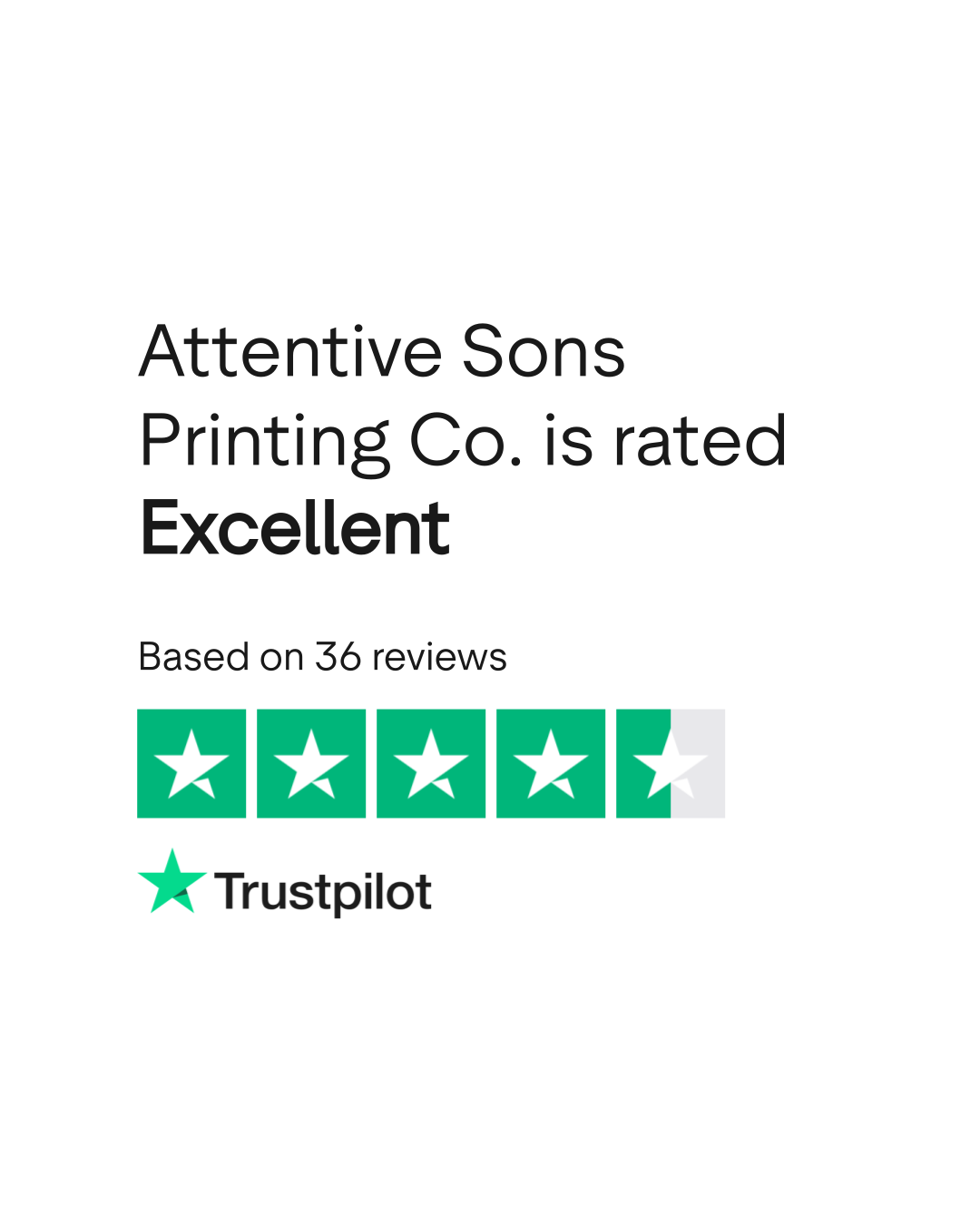 Attentive Sons Printing Co. Reviews | Read Customer Service Reviews of attentivesons.com