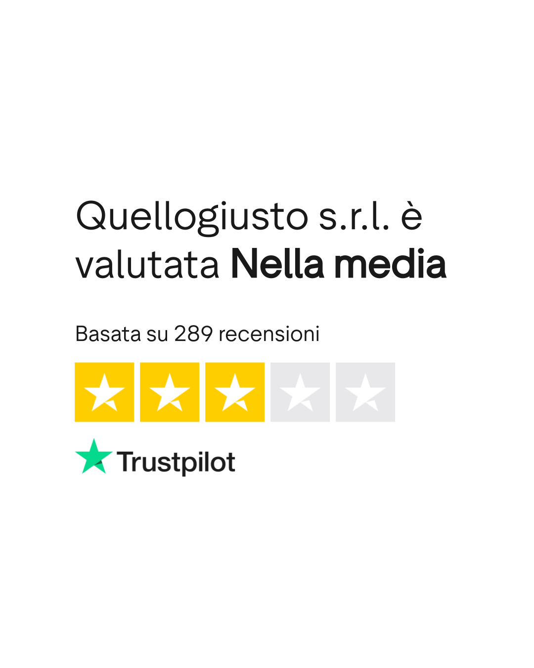 Quellogiusto s.r.l. | Leggi le recensioni dei servizi di quellogiusto.it