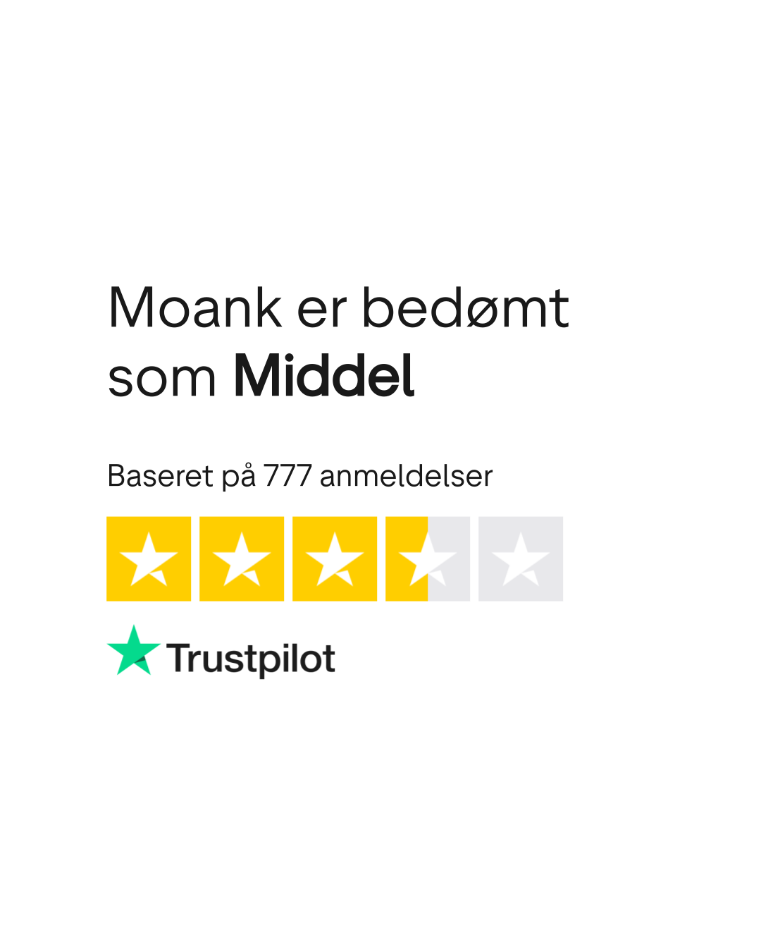 Anmeldelser af Moank | Læs kundernes anmeldelser af moank.se