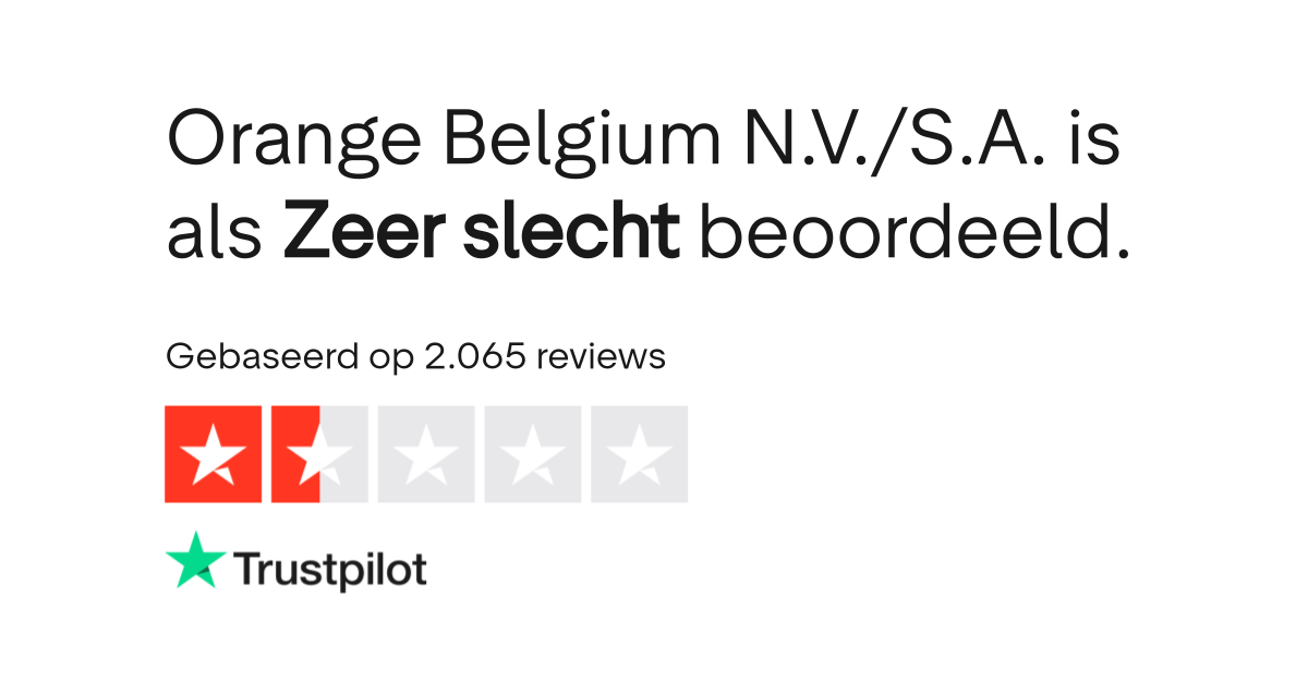 Orange Belgium N.V./S.A. reviews | Bekijk consumentenreviews over orange.be