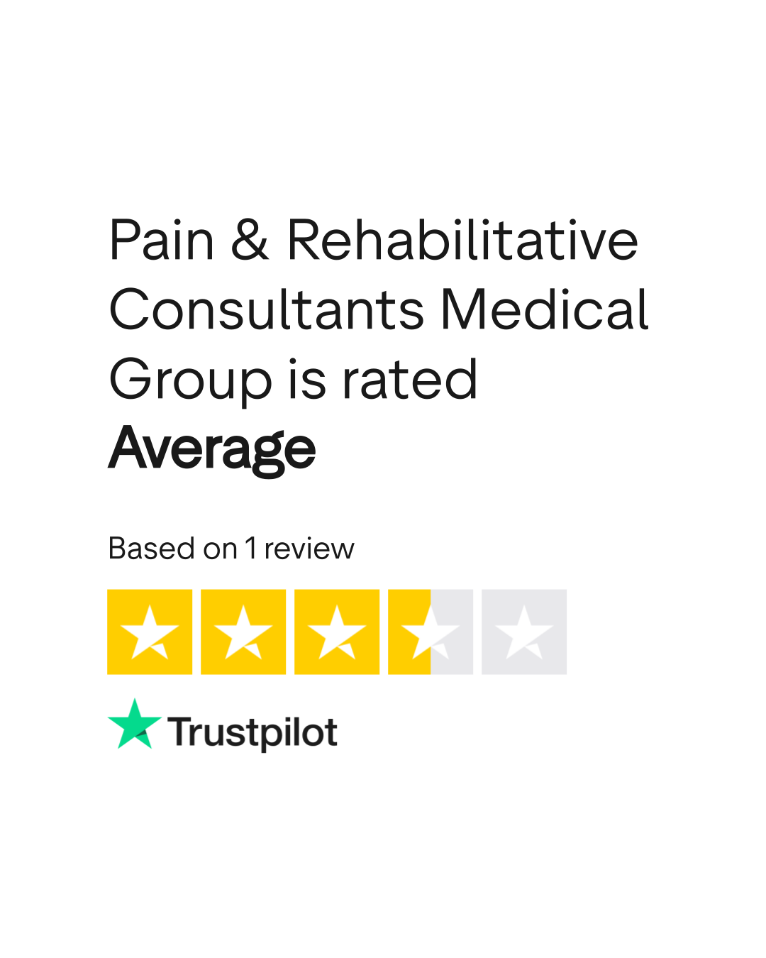 Pain & Rehabilitative Consultants Medical Group Reviews | Read Customer ...