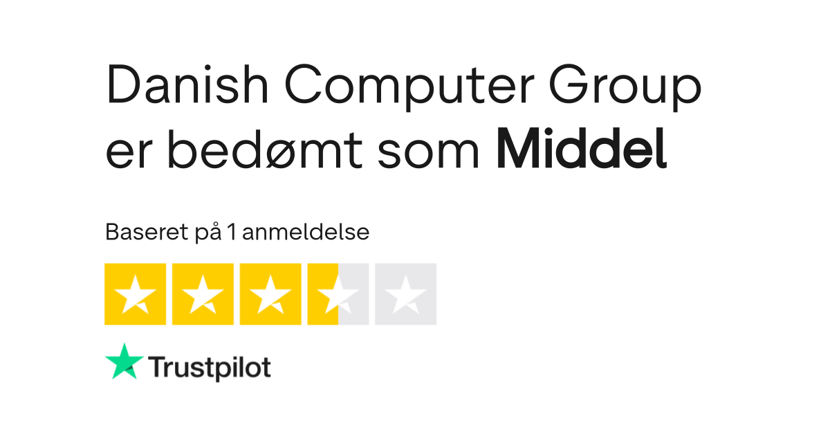 Anmeldelser af Danish Computer Group | Læs kundernes anmeldelser af ...
