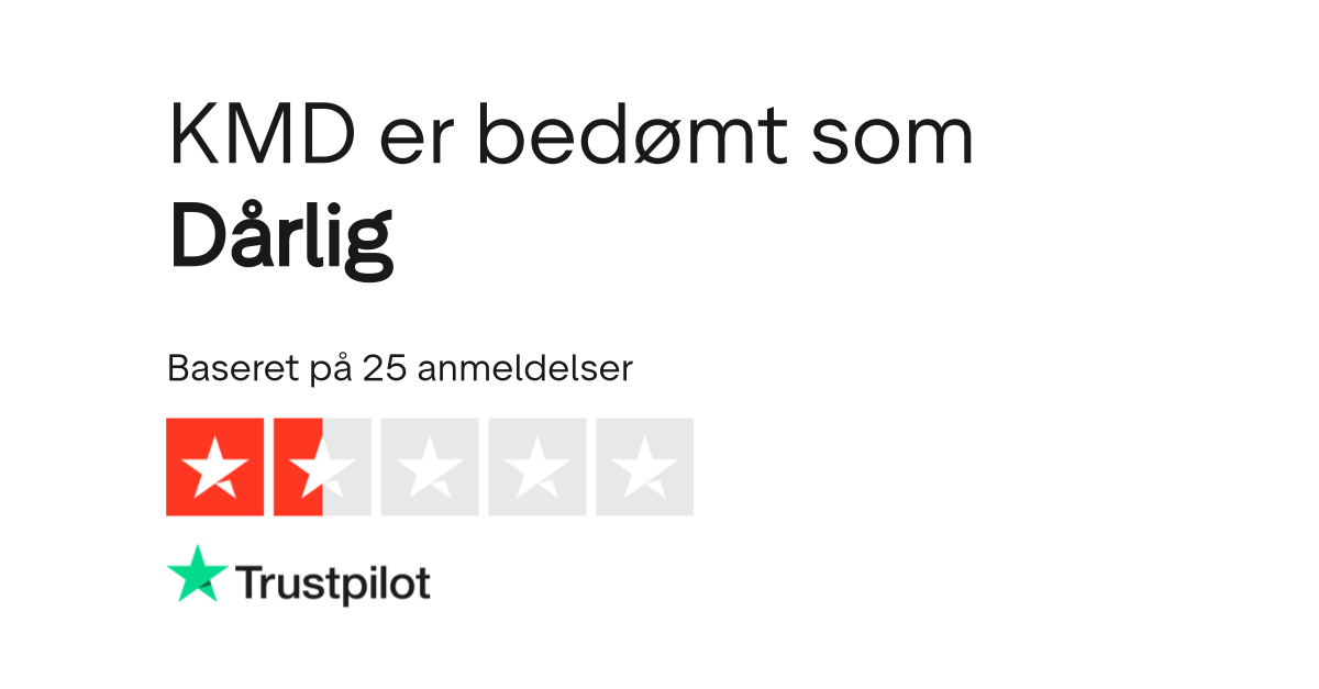 Anmeldelser af KMD | Læs kundernes anmeldelser af www.kmd.dk