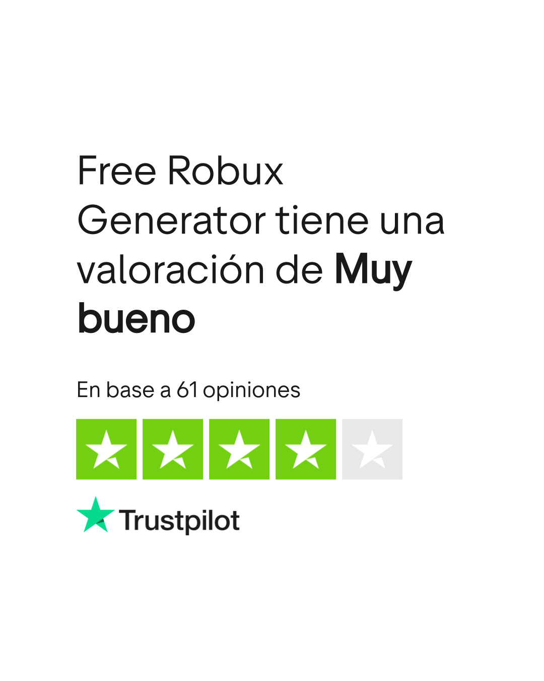 Opiniones sobre Free Robux Generator | Lee las opiniones sobre el ...