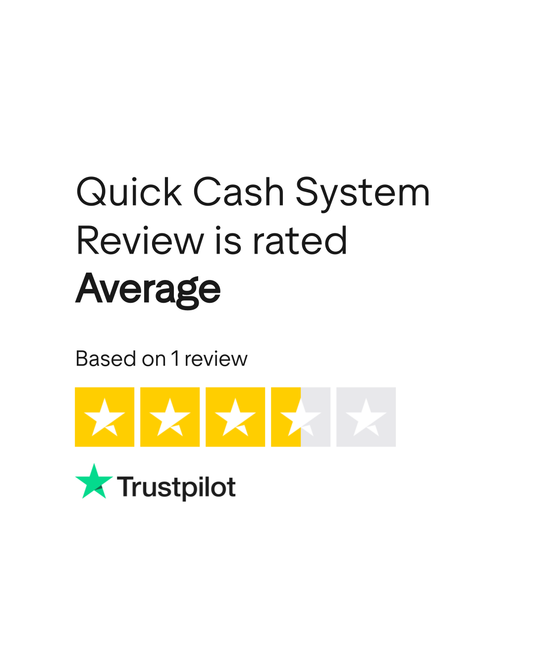 Quick Cash System Review Reviews | Read Customer Service Reviews of ...
