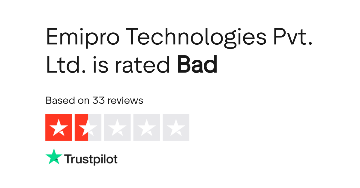 Emipro Technologies Pvt. Ltd. Reviews | Read Customer Service Reviews ...