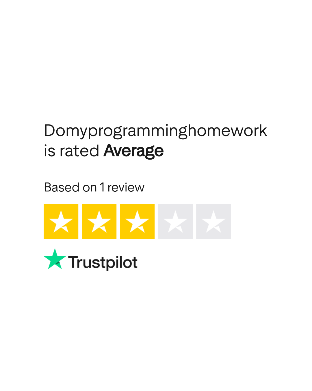 Domyprogramminghomework Reviews | Read Customer Service Reviews of domyprogramminghomework.net