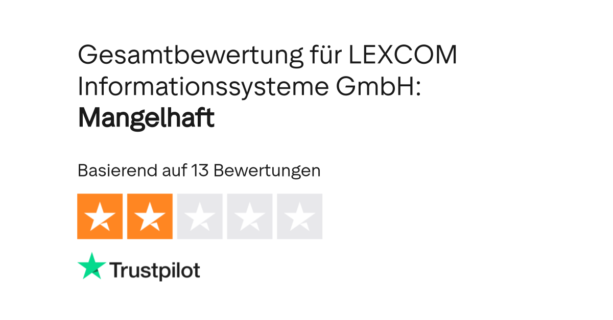 Bewertungen zu LEXCOM Informationssysteme GmbH | Lesen Sie ...