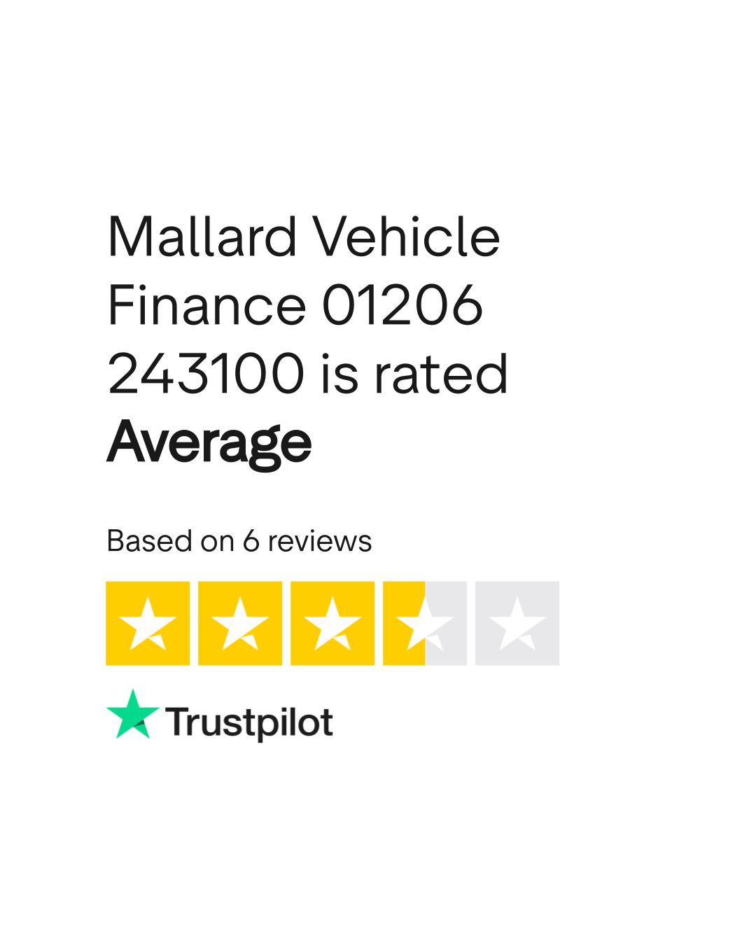 Mallard Vehicle Finance 01206 243100 Reviews | Read Customer Service ...