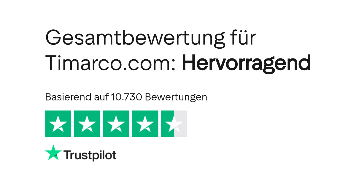 Bewertungen zu Timarco.com | Lesen Sie Kundenbewertungen zu www.timarco.com