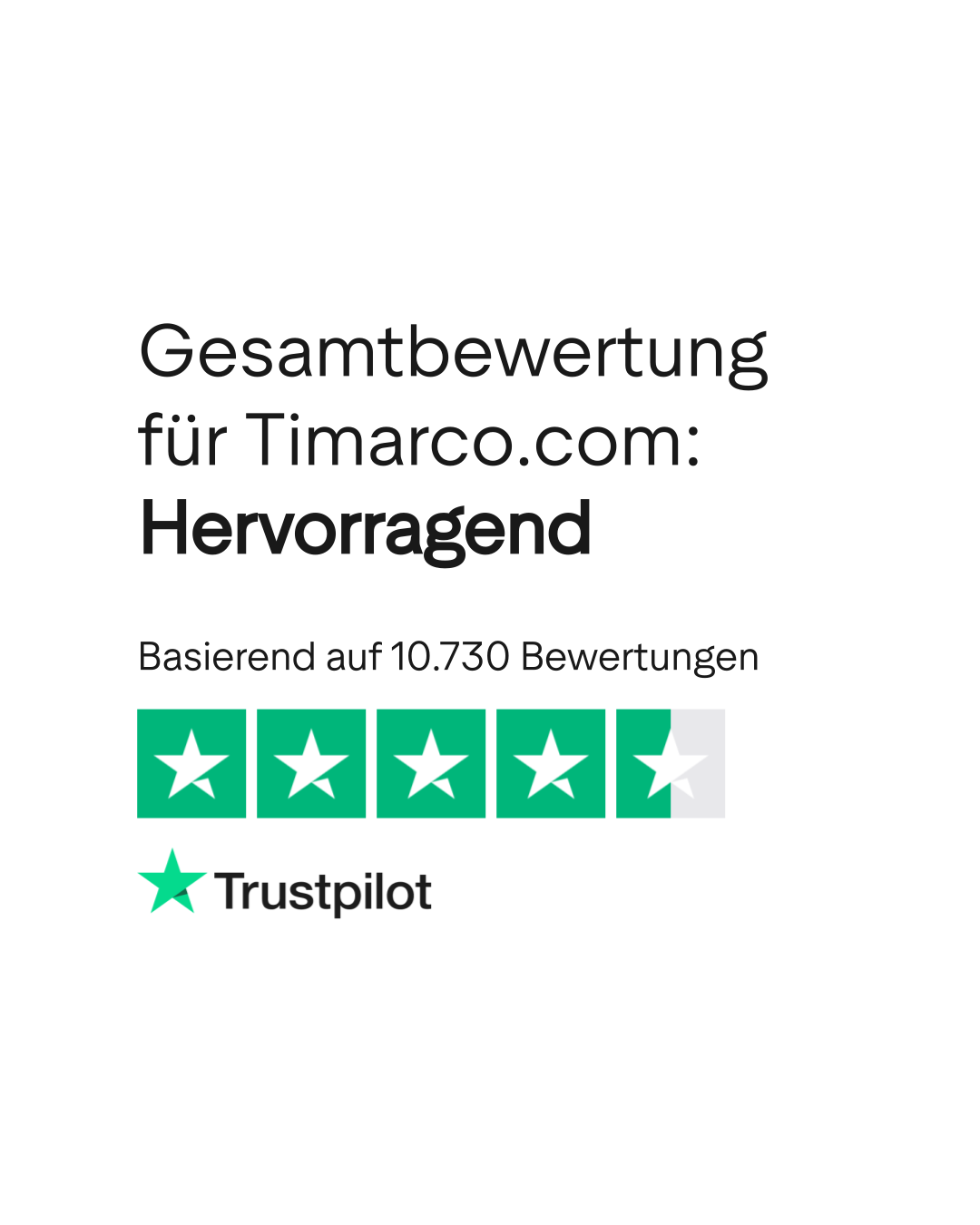 Bewertungen zu Timarco.com | Lesen Sie Kundenbewertungen zu www.timarco.com