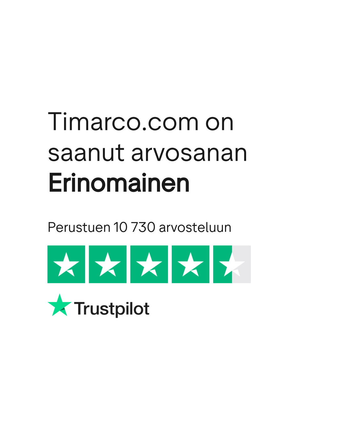 Arvostelut Timarco.com | Lue asiakkaiden arvosteluja yrityksestä www ...