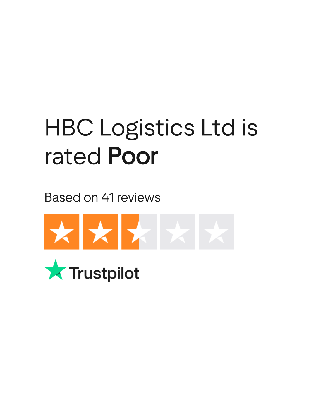 HBC Logistics Ltd Reviews | Read Customer Service Reviews of ...