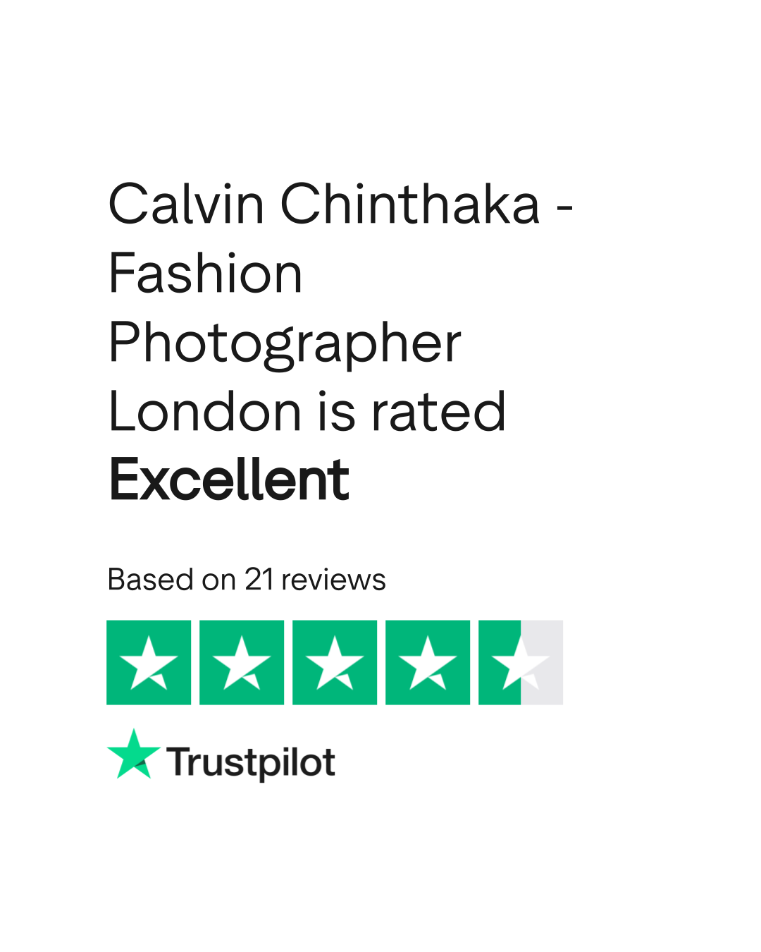 Calvin Chinthaka - Fashion Photographer London Reviews | Read Customer ...