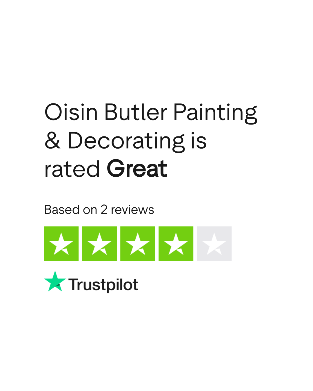 Oisin Butler Painting & Decorating Reviews | Read Customer Service ...