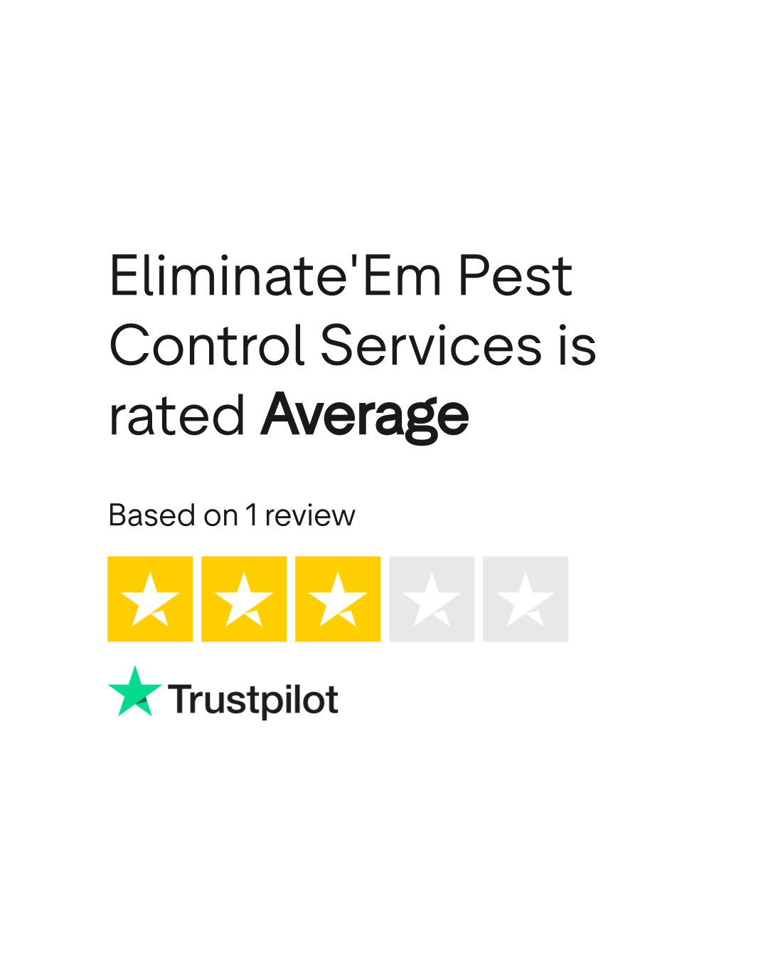 Eliminate'Em Pest Control Services Reviews | Read Customer Service ...