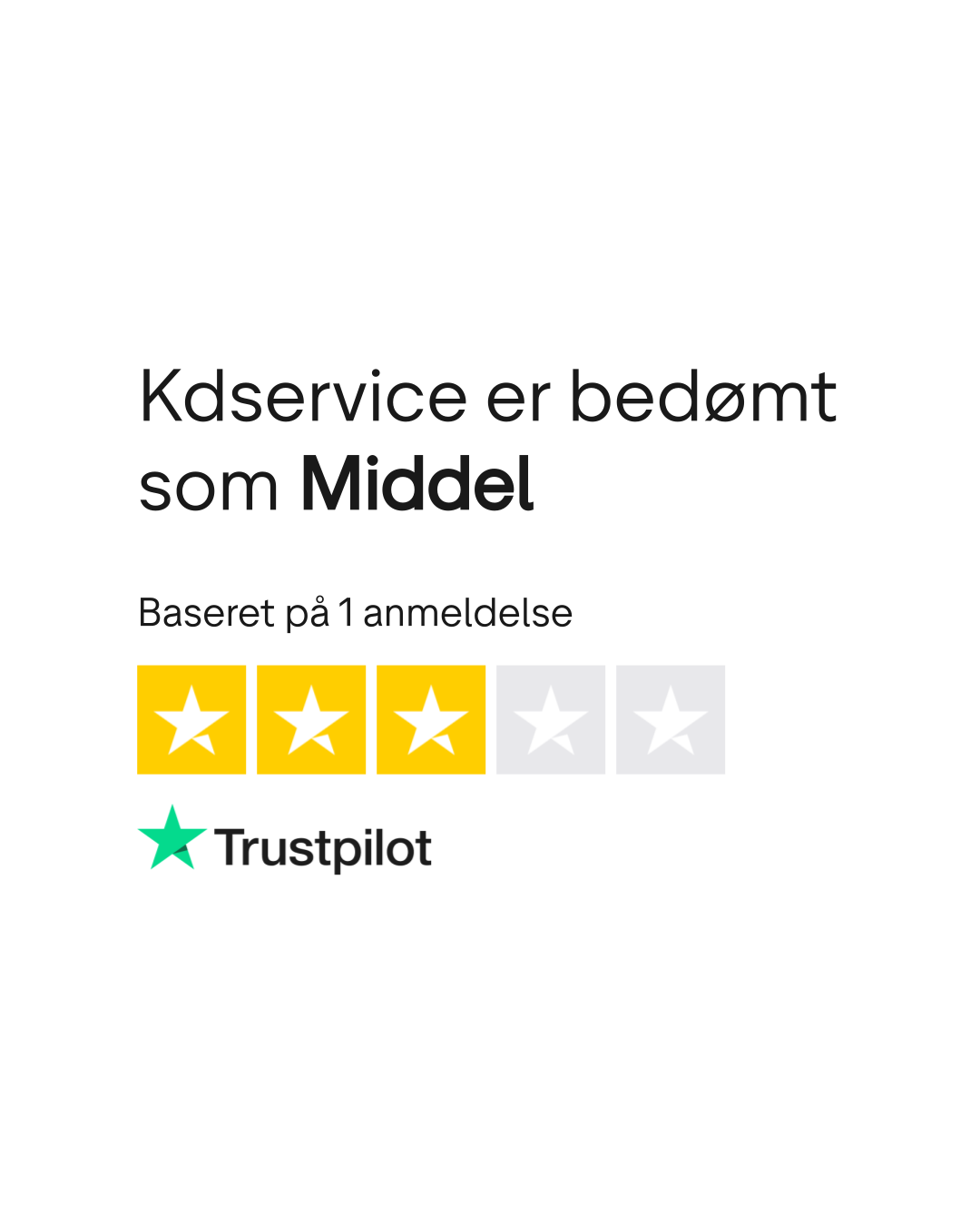 Anmeldelser af Kdservice | Læs kundernes anmeldelser af kdservice.dk