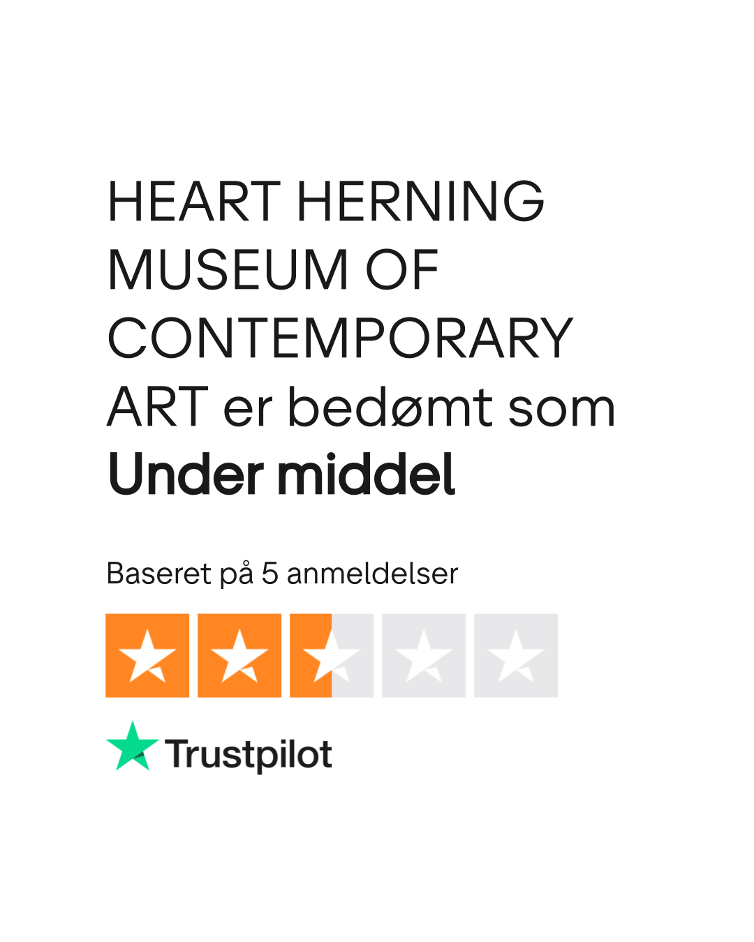Anmeldelser af HEART HERNING MUSEUM OF CONTEMPORARY ART | Læs kundernes ...