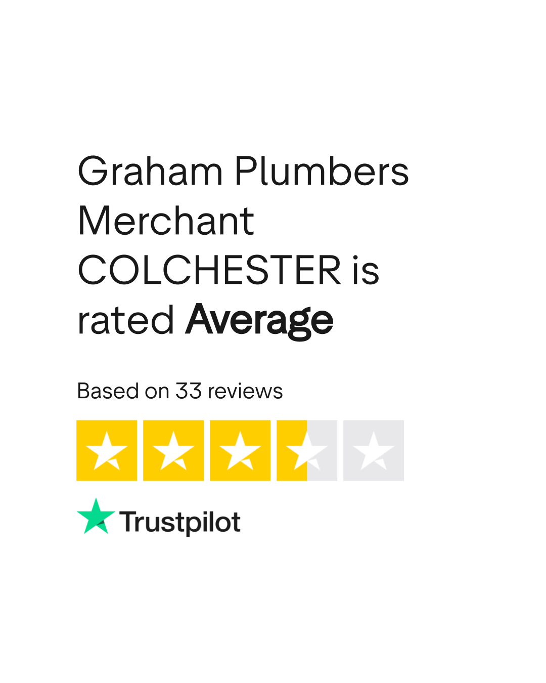 Graham Plumbers Merchant COLCHESTER Reviews | Read Customer Service ...