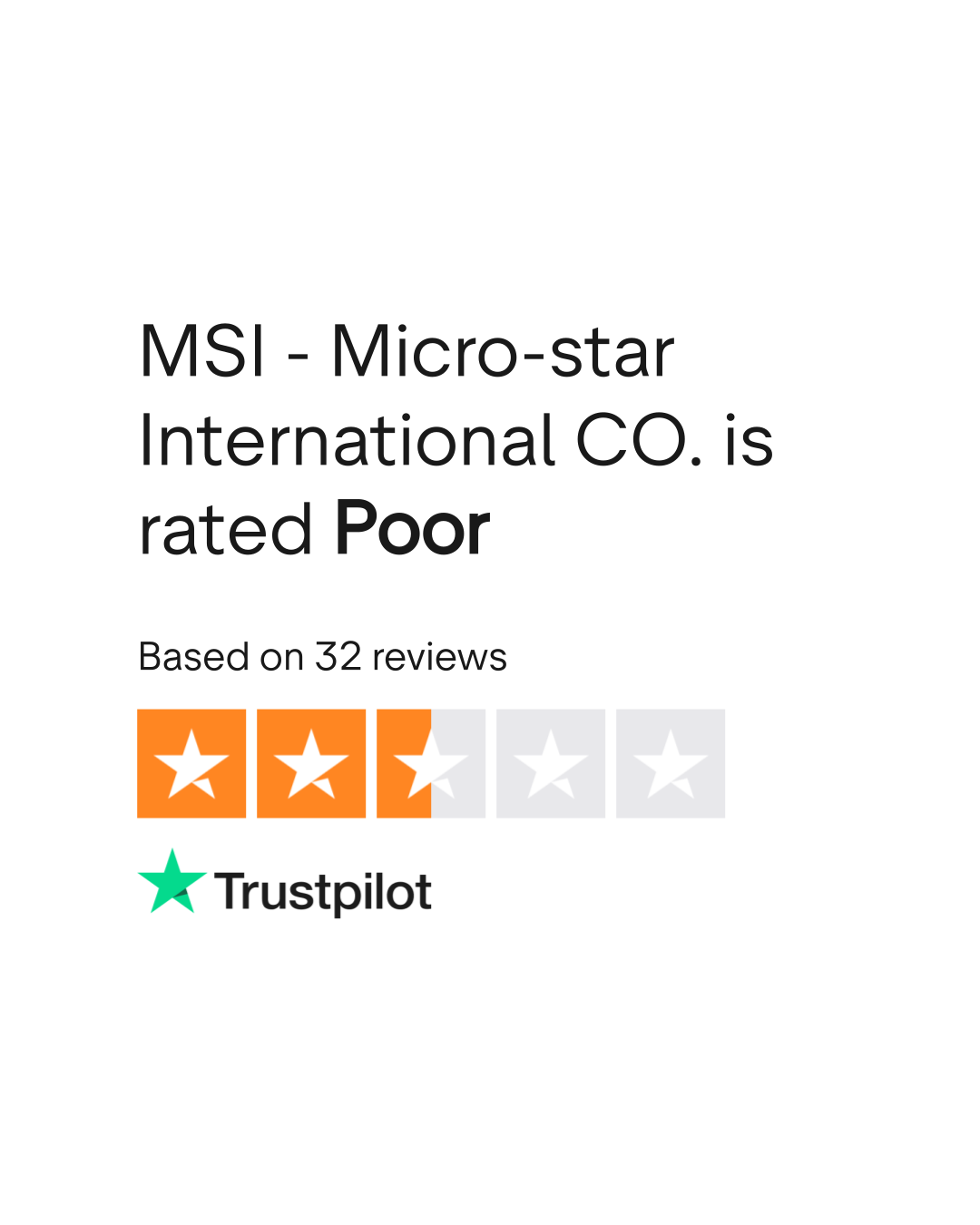 MSI - Micro-star International CO. Reviews | Read Customer Service ...