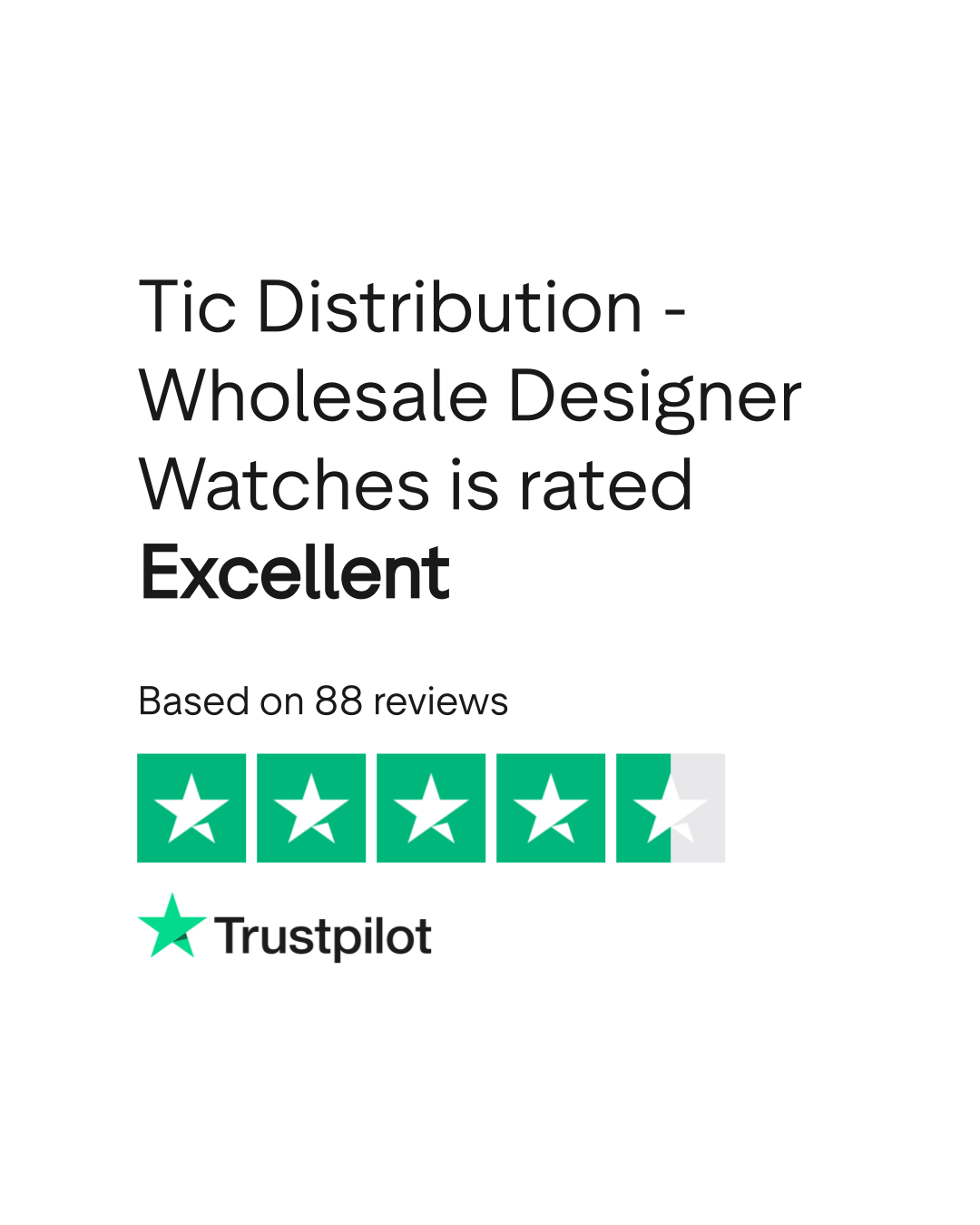 Tic Distribution - Wholesale Designer Watches Reviews | Read Customer ...