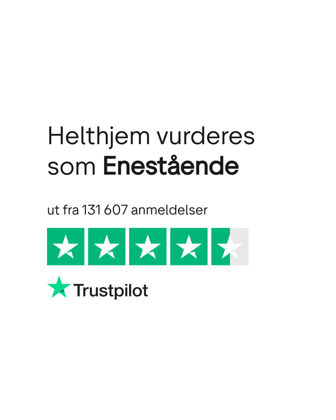 Anmeldelser av Helthjem | Les kundenes anmeldelser av helthjem.no