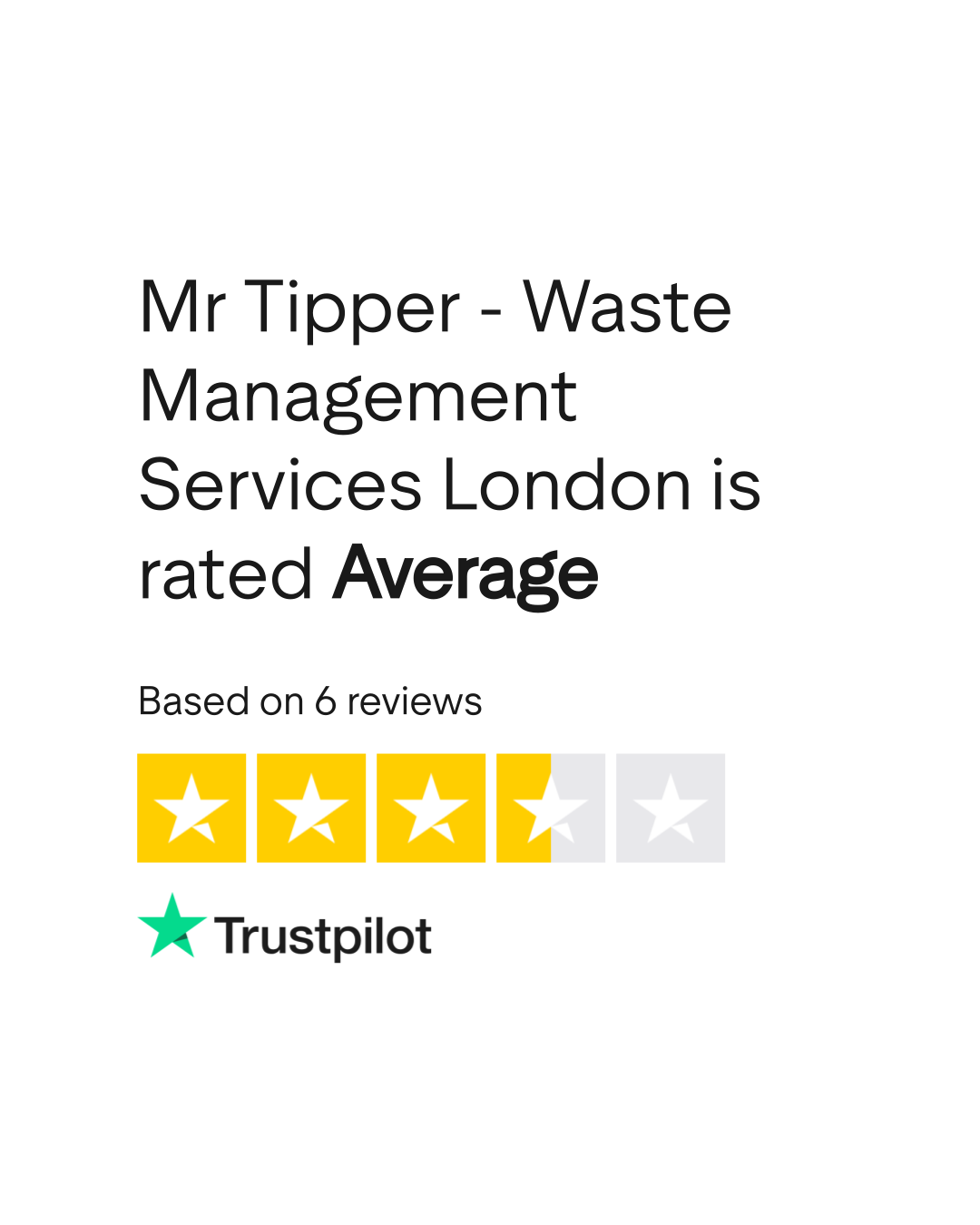Mr Tipper - Waste Management Services London Reviews | Read Customer ...