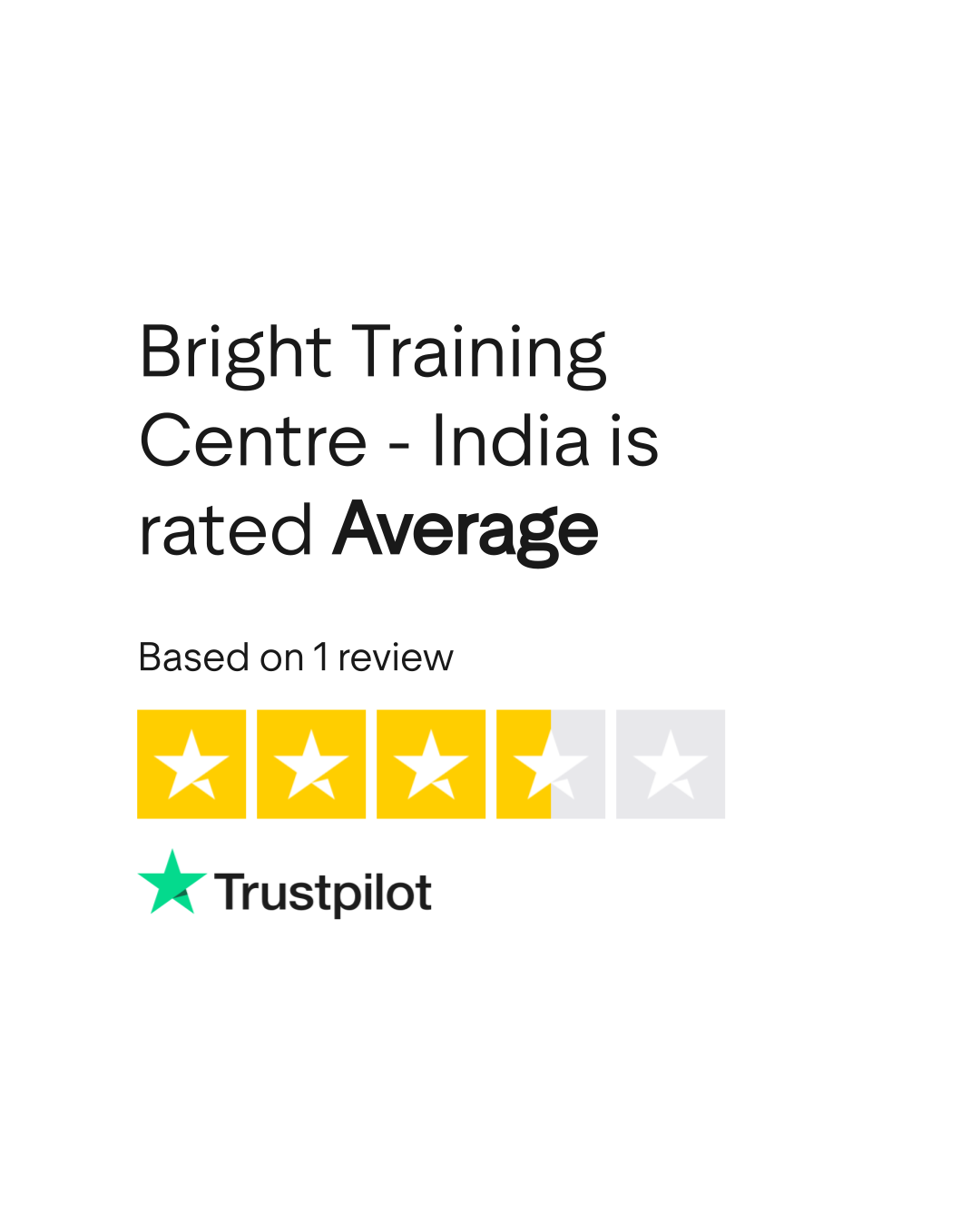 Bright Training Centre - India Reviews | Read Customer Service Reviews ...