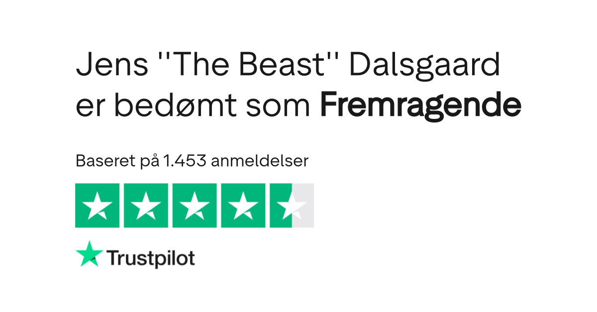 Anmeldelser af Jens ''The Beast'' Dalsgaard | Læs kundernes anmeldelser ...