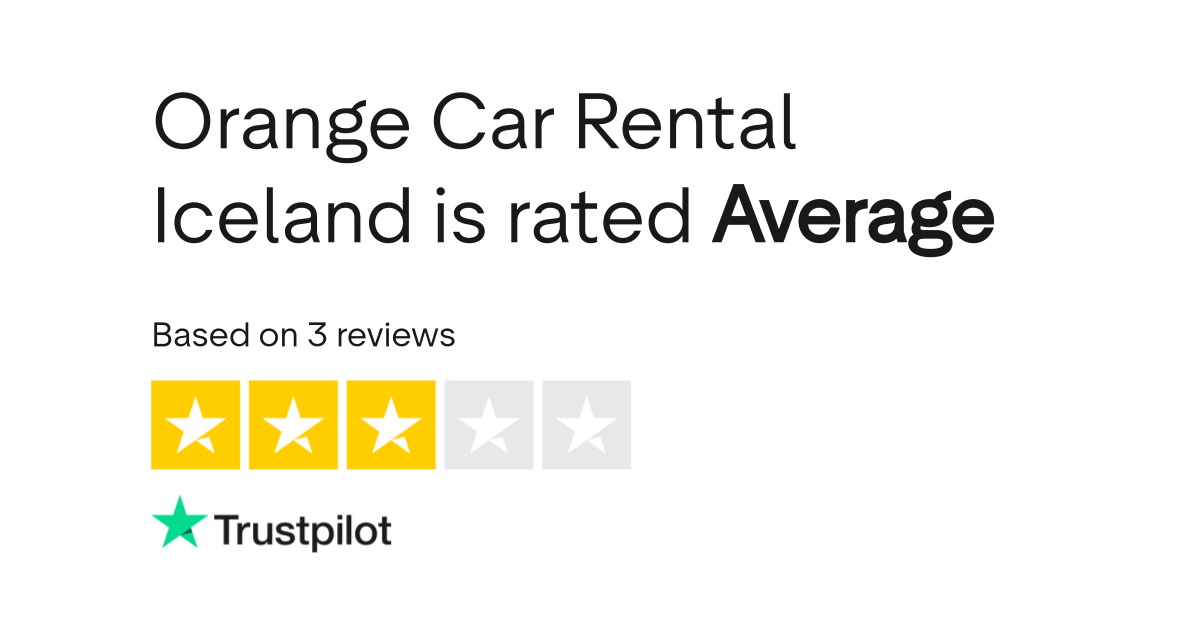 Orange Car Rental Iceland Reviews | Read Customer Service Reviews of ...