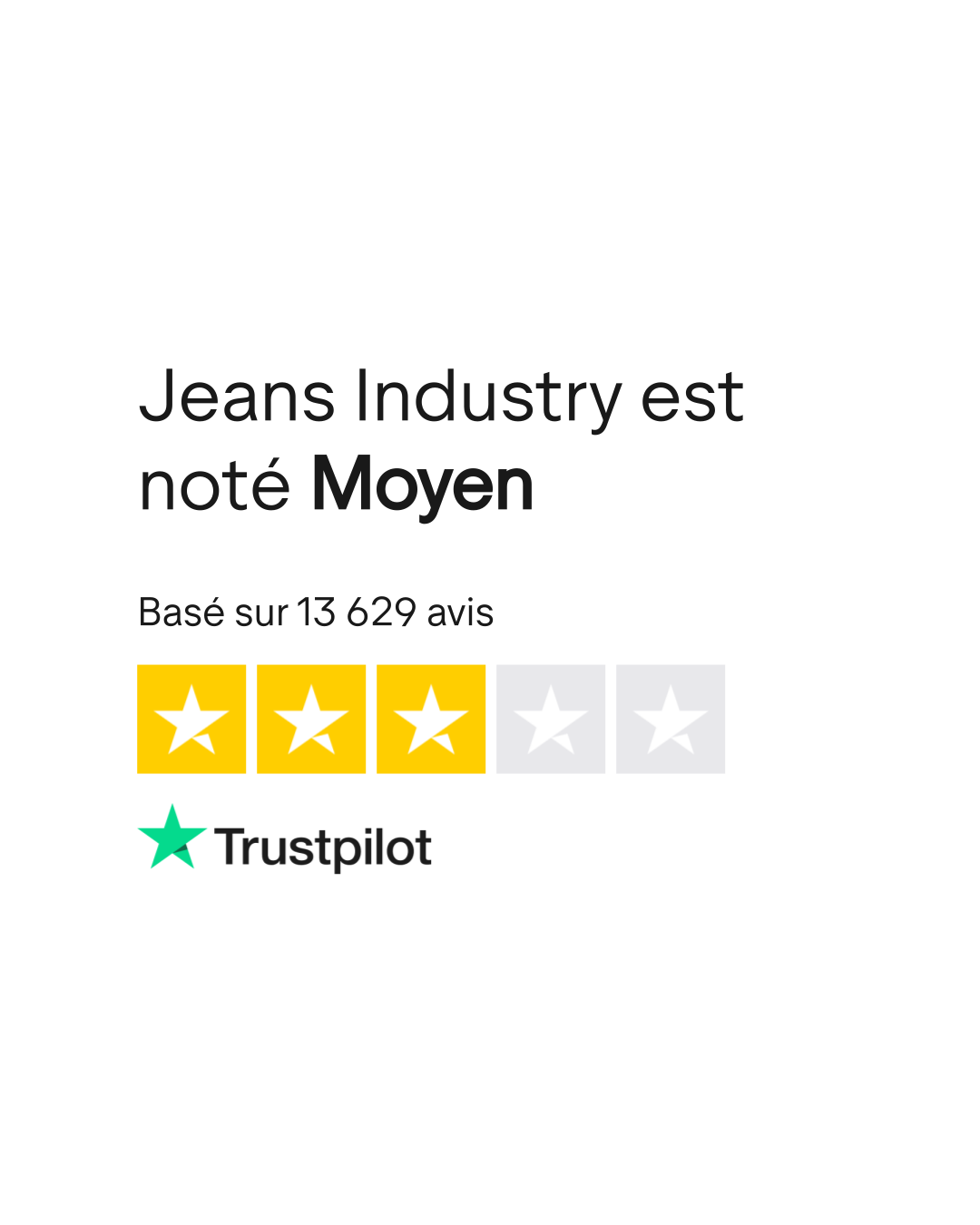 Avis de Jeans Industry | Lisez les avis marchands de www.jeans-industry.fr
