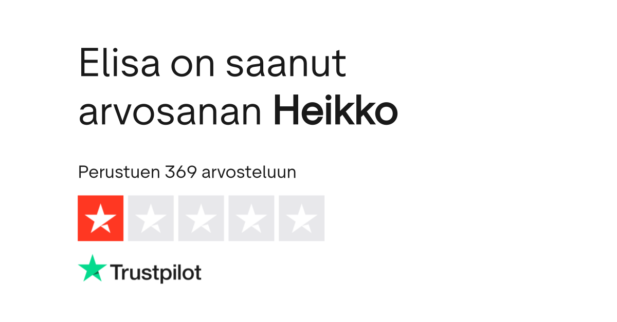 Arvostelut Elisa | Lue asiakkaiden arvosteluja yrityksestä elisa.fi
