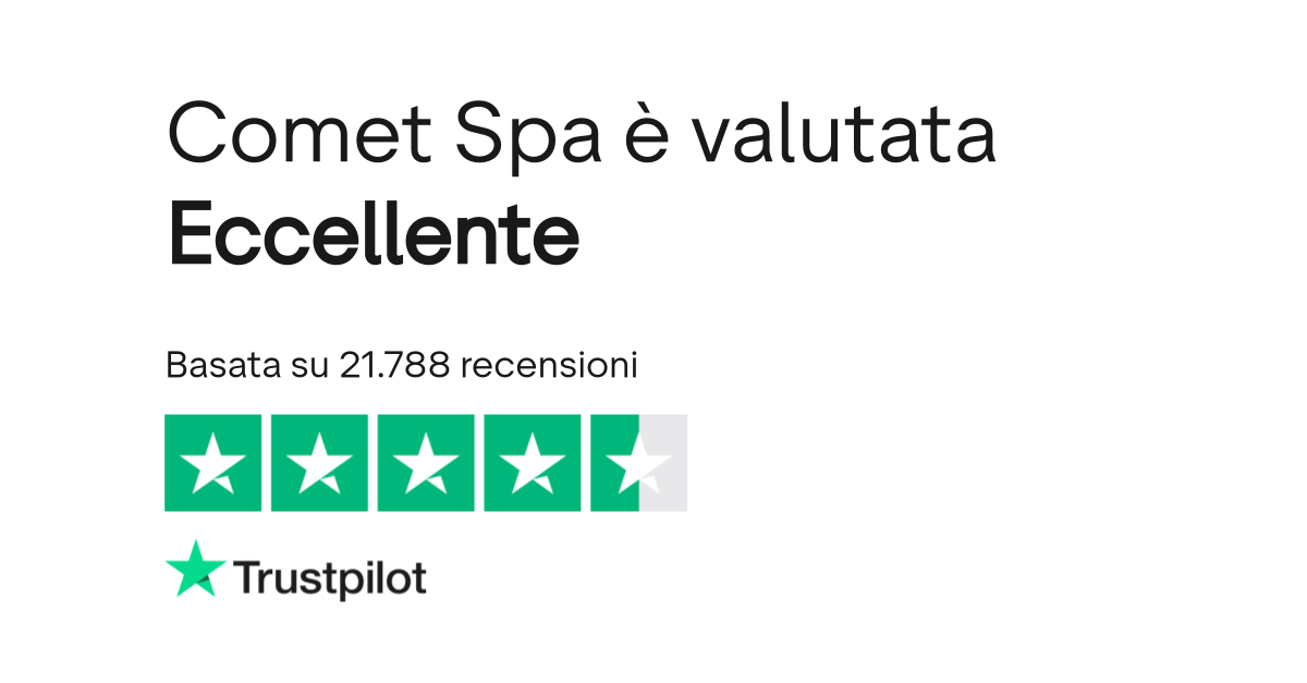 Comet Spa | Leggi le recensioni dei servizi di comet.it