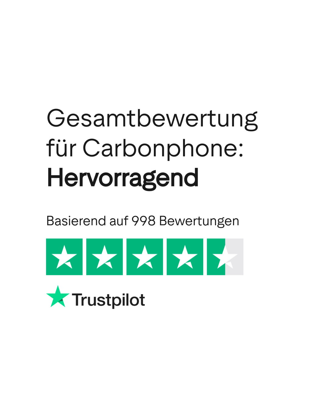 Bewertungen zu Carbonphone | Lesen Sie Kundenbewertungen zu carbonphone.de