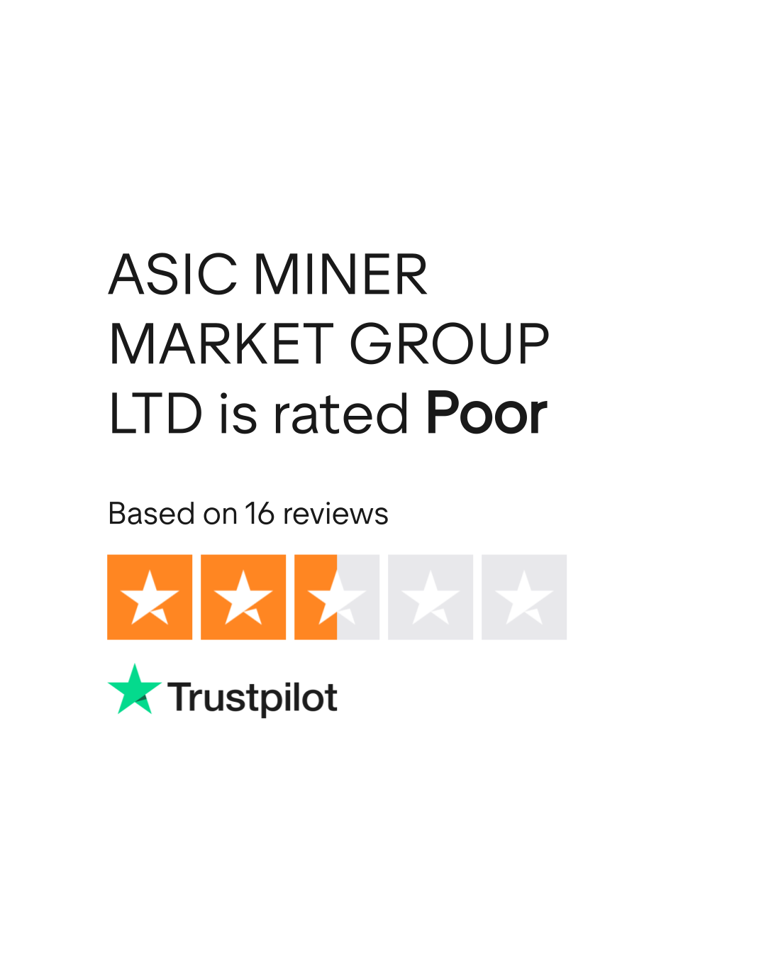 ASIC MINER MARKET GROUP LTD Reviews | Read Customer Service Reviews of ...