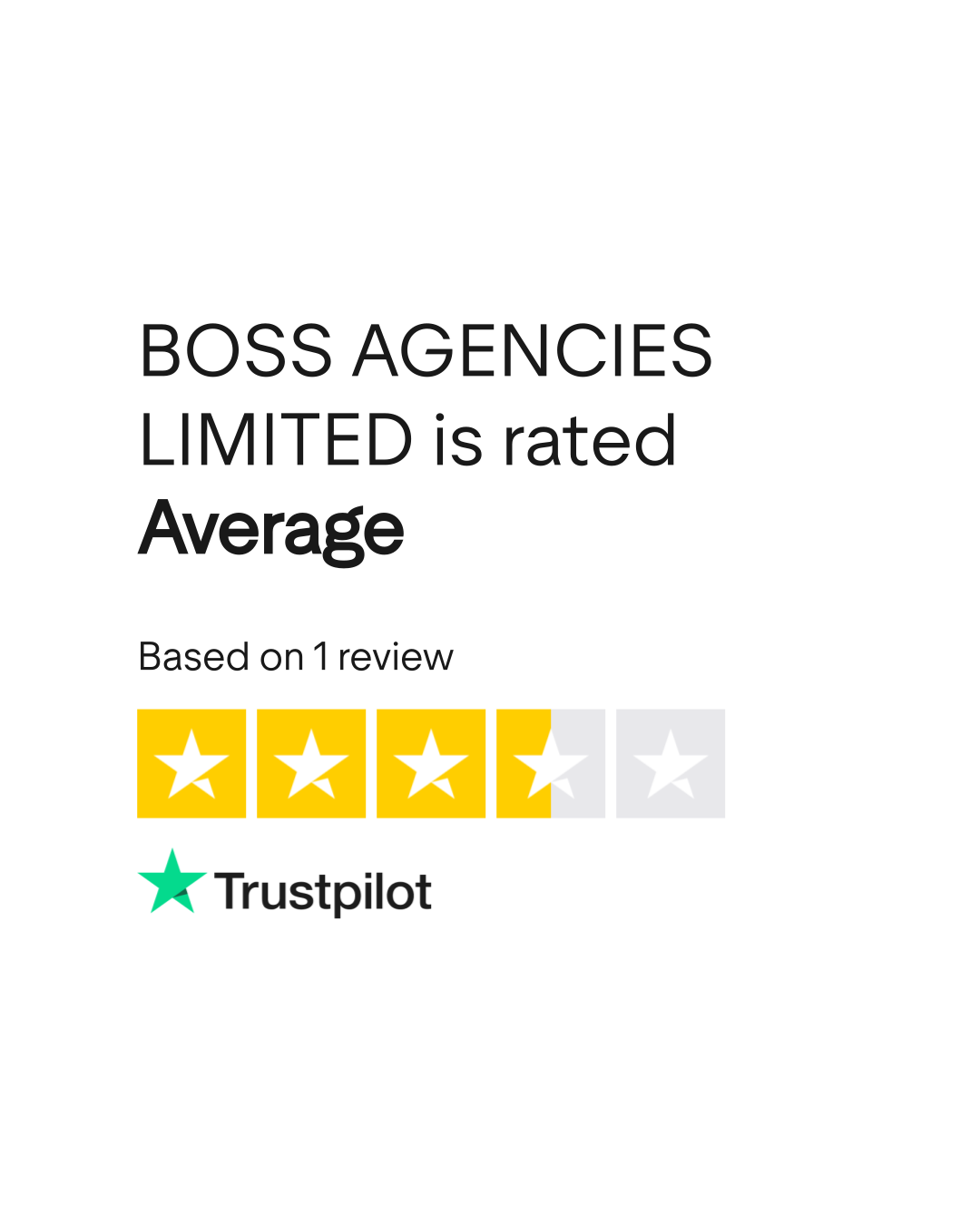 BOSS AGENCIES LIMITED Reviews | Read Customer Service Reviews of ...