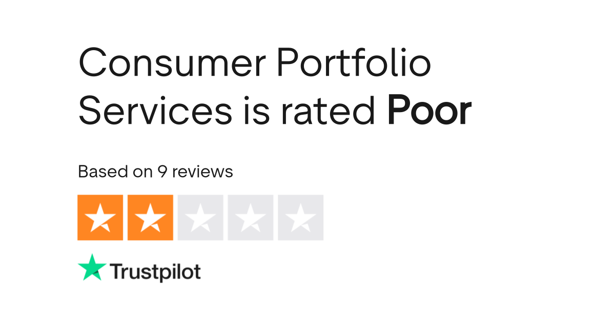 Consumer Portfolio Services Reviews | Read Customer Service Reviews of ...