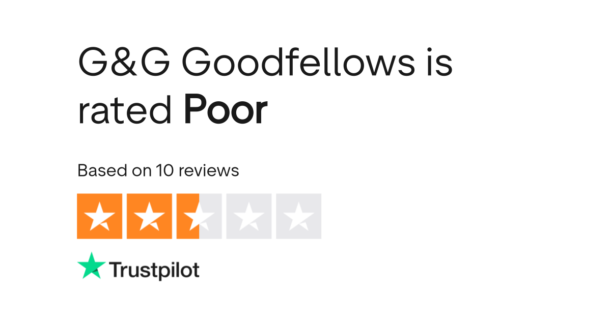 G&G Goodfellows Reviews | Read Customer Service Reviews of goodf.co.uk