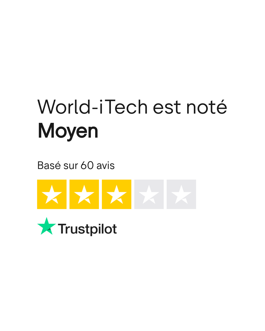 Avis de World-iTech | Lisez les avis marchands de world-itech.com