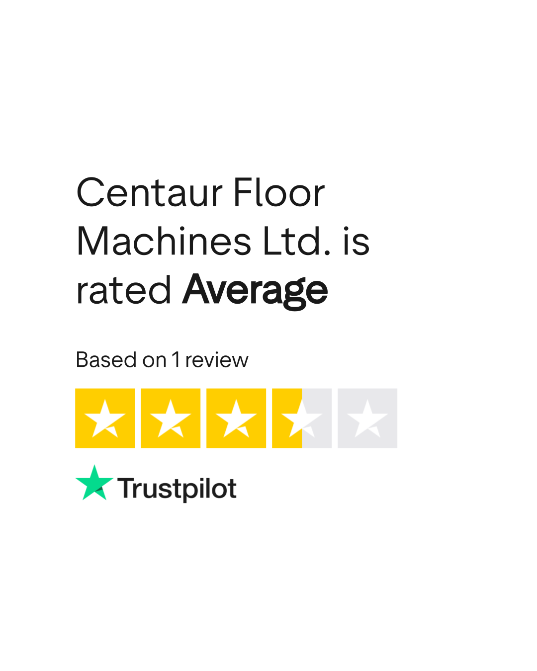 Centaur Floor Machines Ltd. Reviews | Read Customer Service Reviews of ...