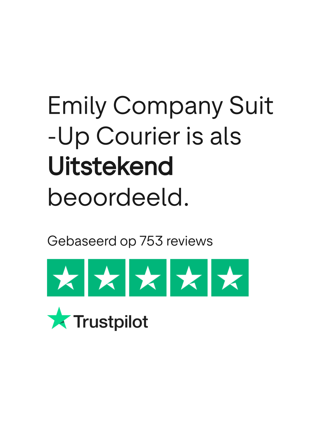 Emily Company Suit -Up Courier reviews | Bekijk consumentenreviews over ...