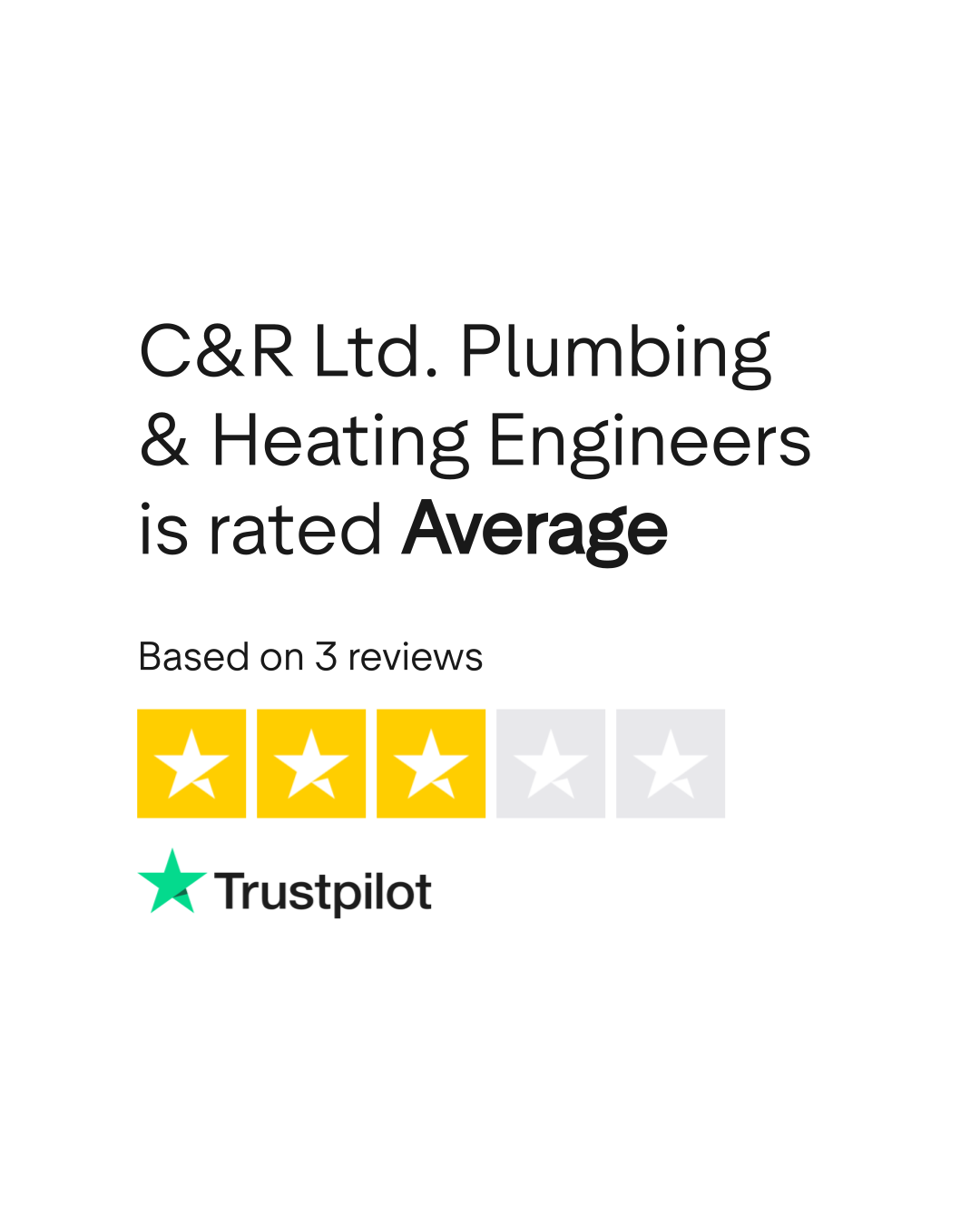 C&R Ltd. Plumbing & Heating Engineers Reviews | Read Customer Service ...